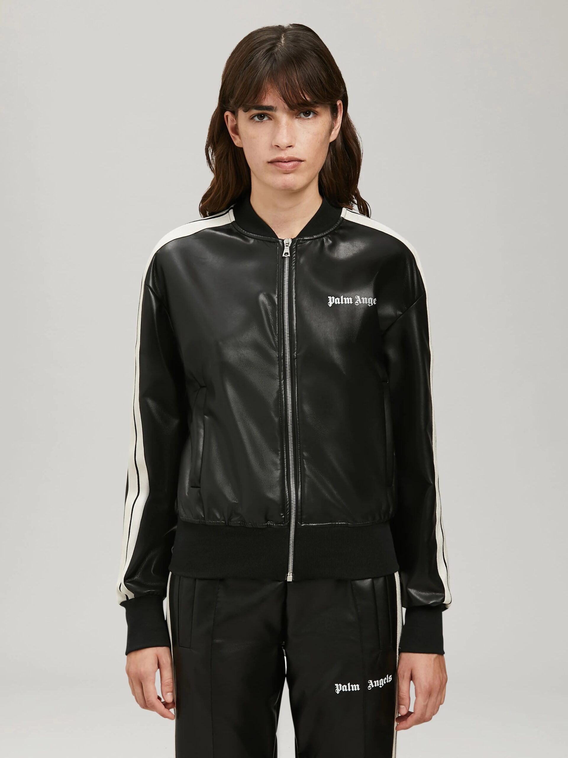 LEATHER TRACK JACKET - Helga Design