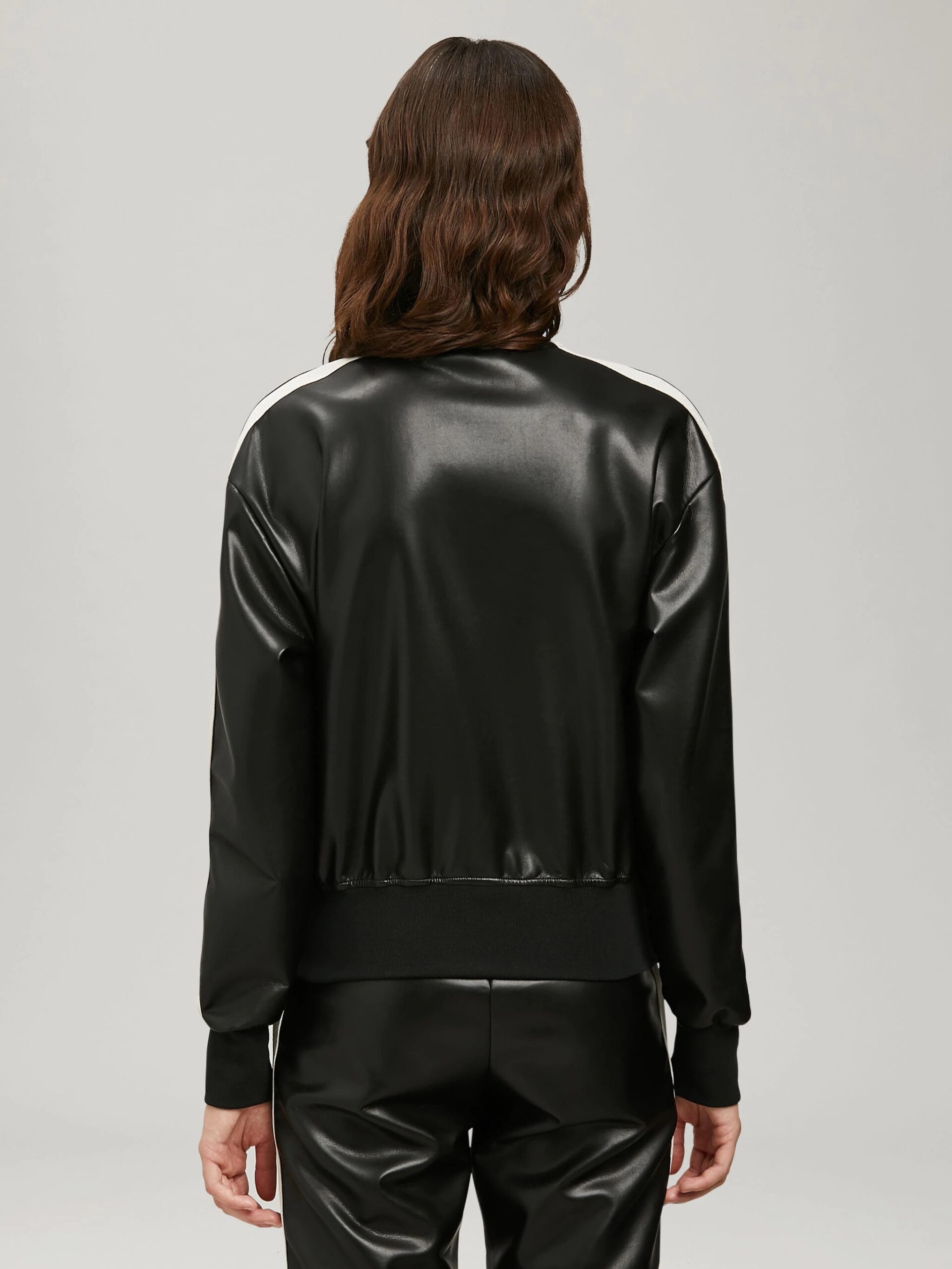 LEATHER TRACK JACKET - Helga Design