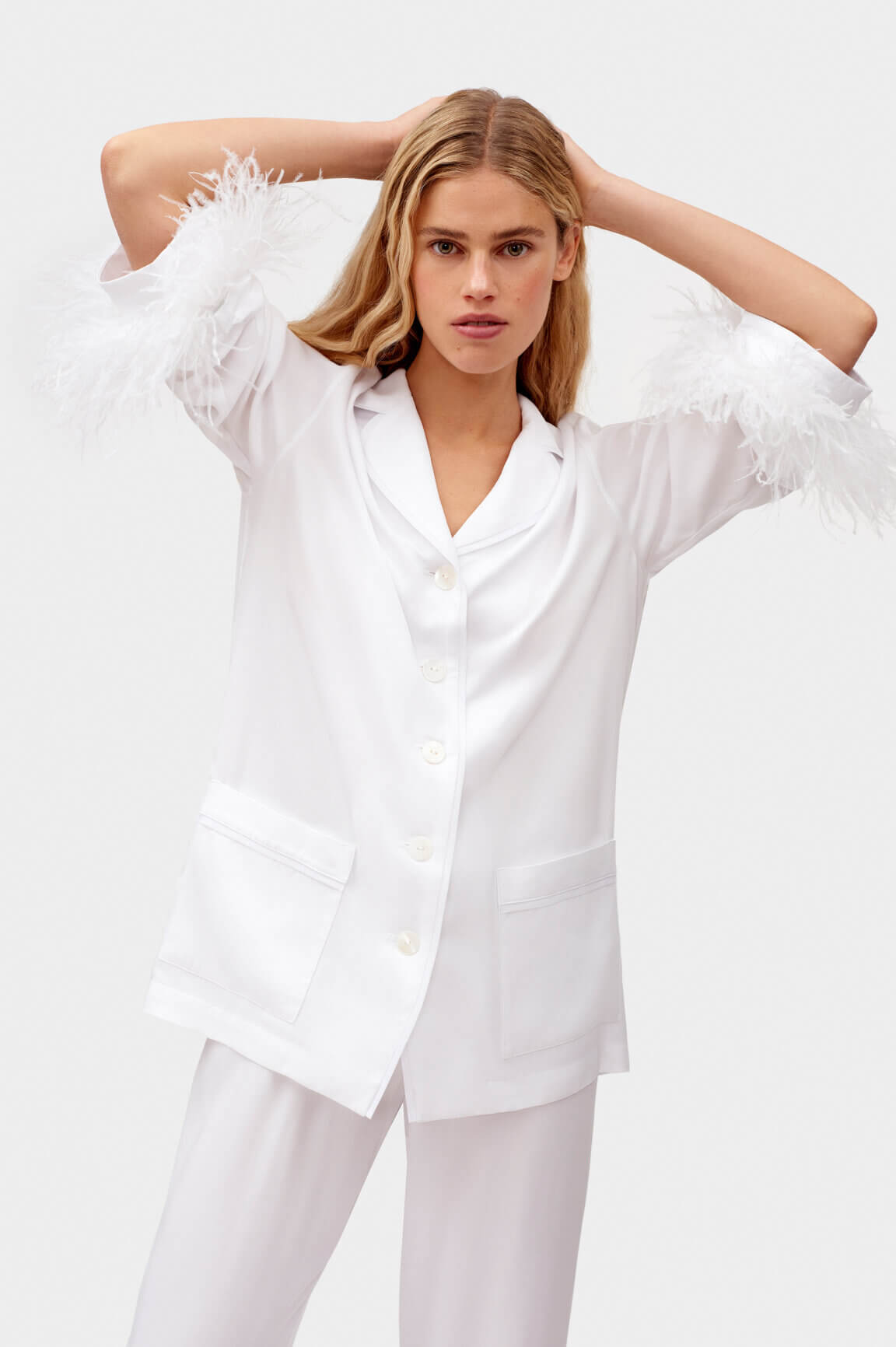 PARTY PJ WITH DOUBLE FEATHERS - Helga Design