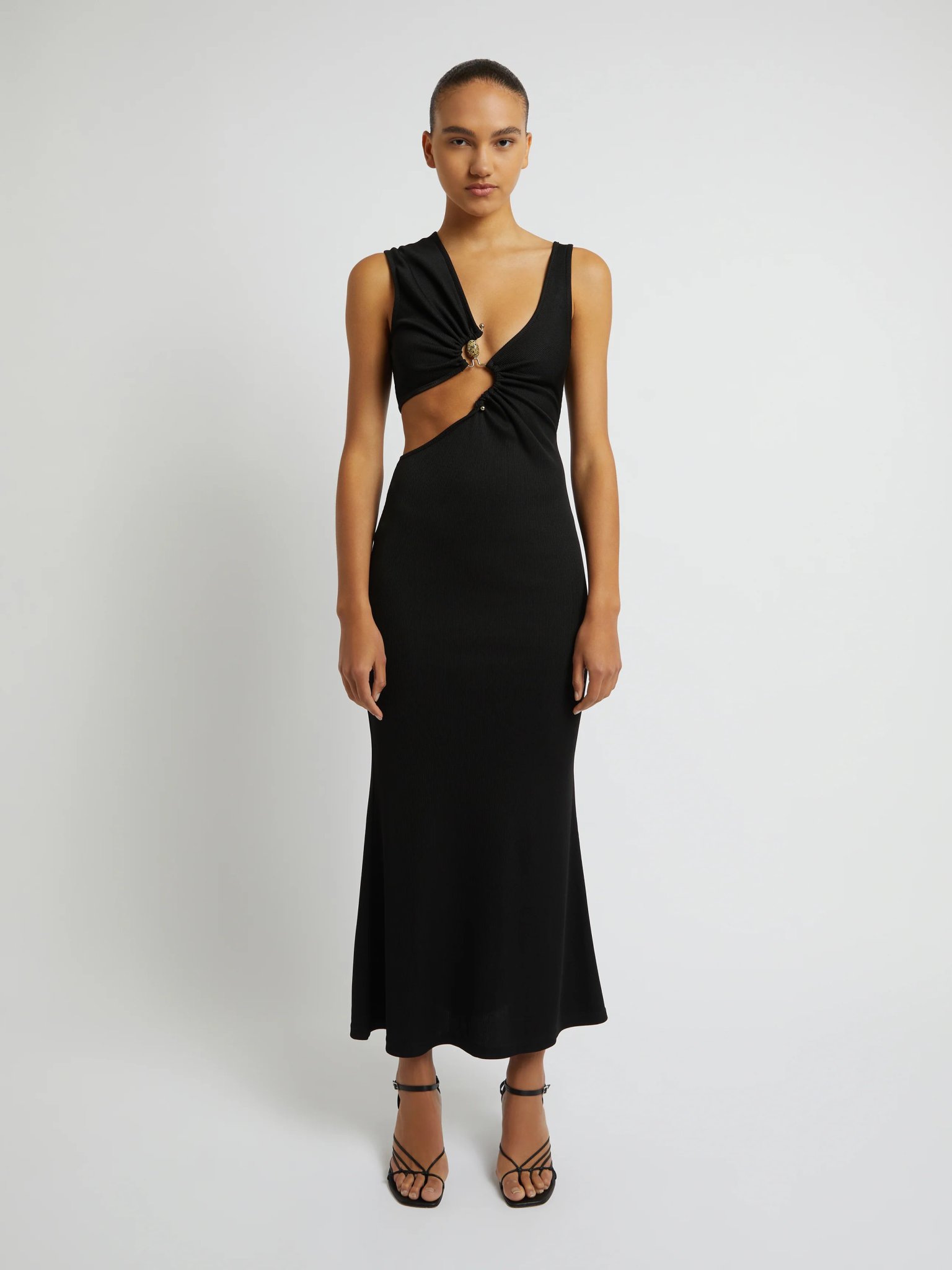 SERPENTINE CRYSTAL STONED TANK DRESS - Helga Design